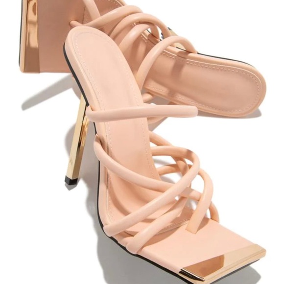Shoes | Blush Open Toe Heel | Poshmark